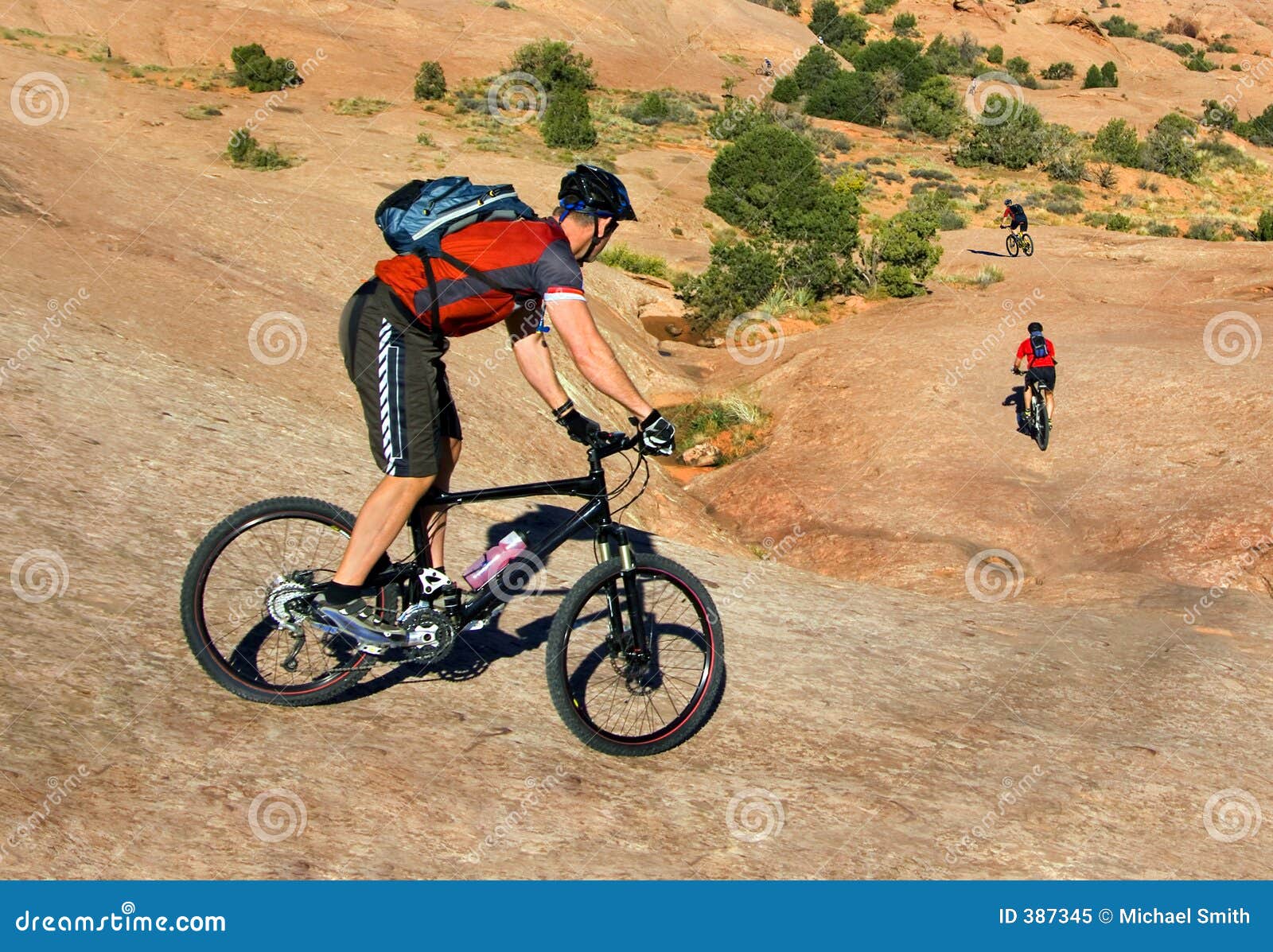 Cautious descent stock image. Image of exert, bike, erode - 387345