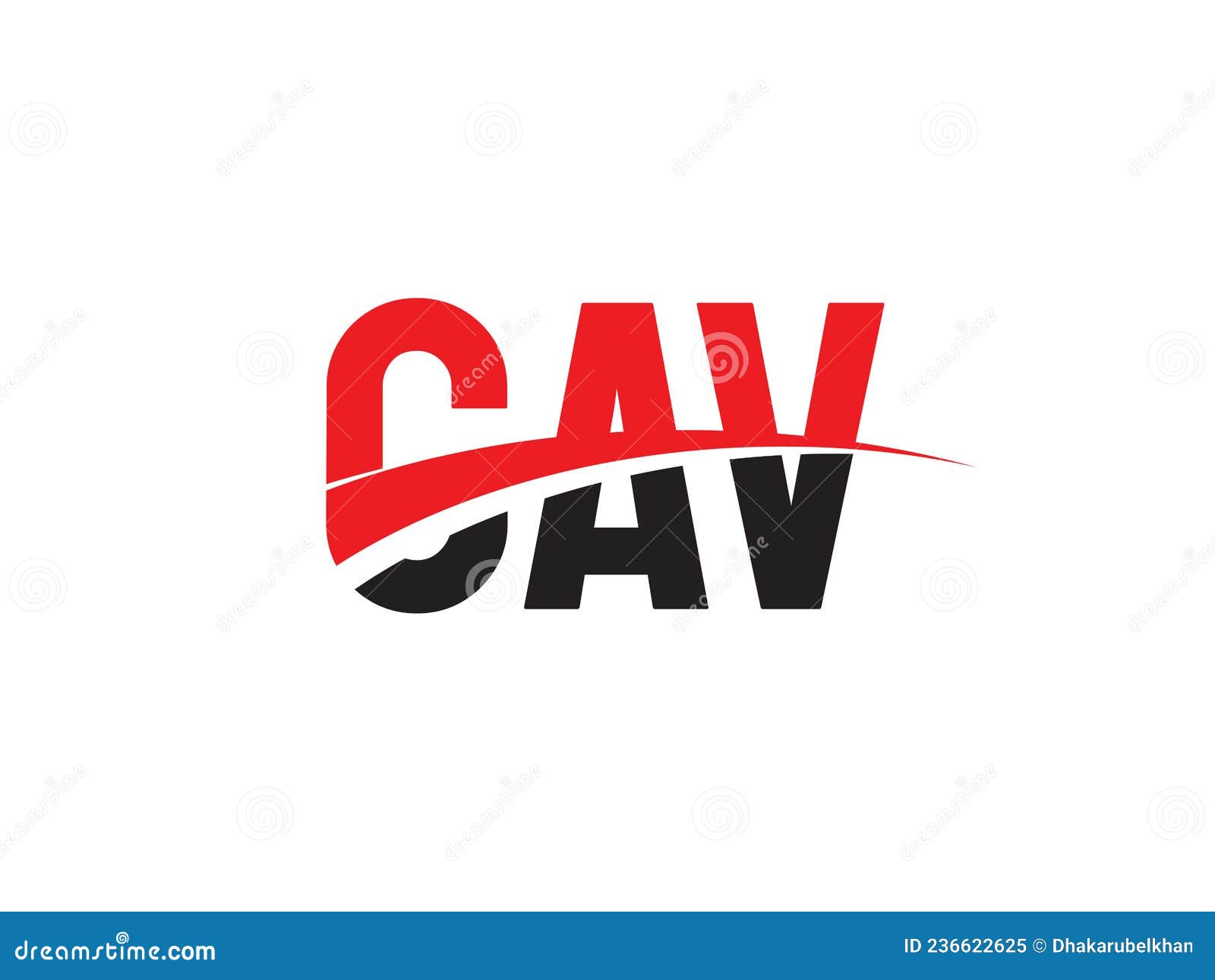 CAV Letter Initial Logo Design Vector Illustration Stock Vector ...