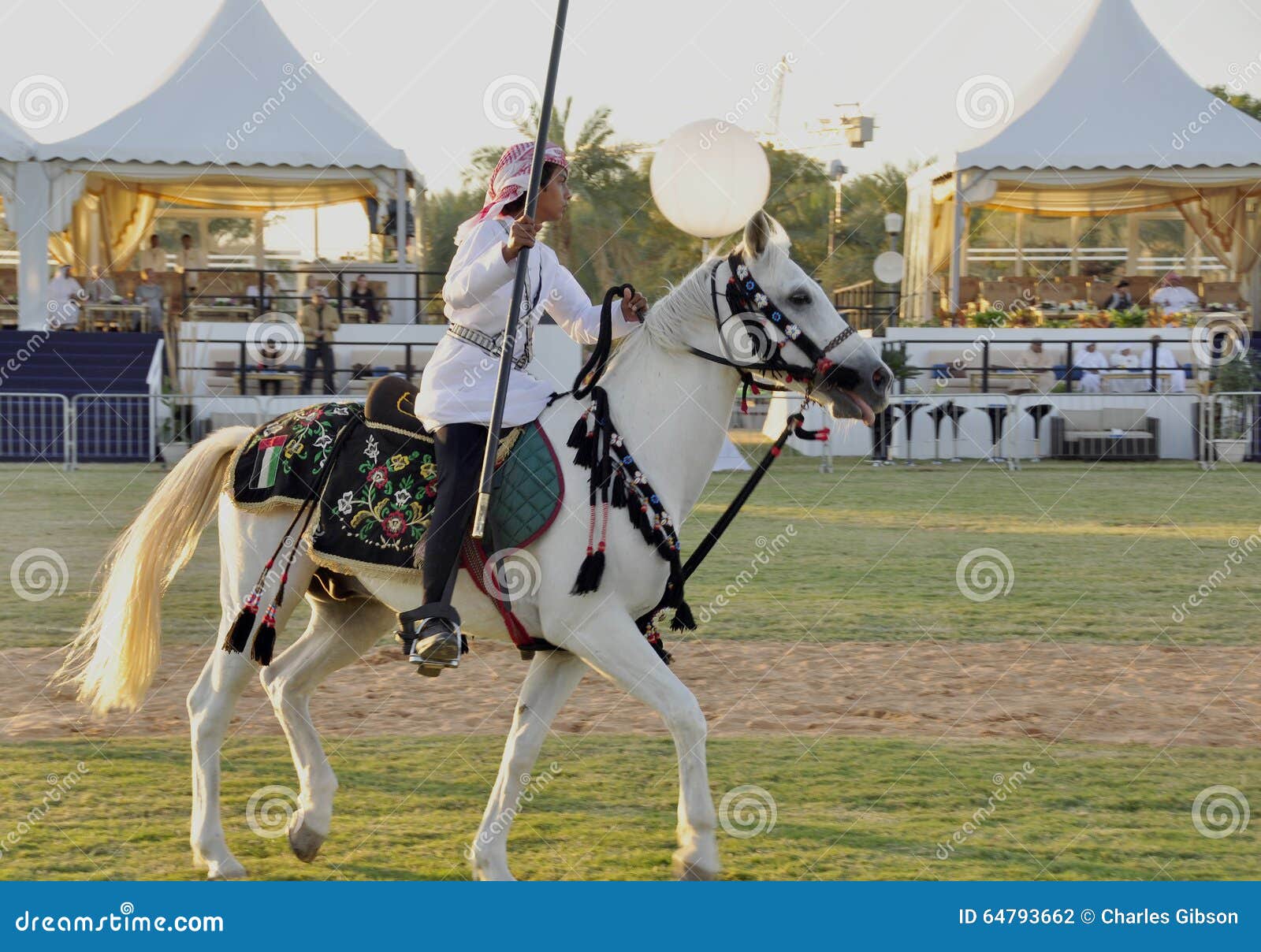 Cavalier arabe photographie éditorial. Image du cavalier - 64793662