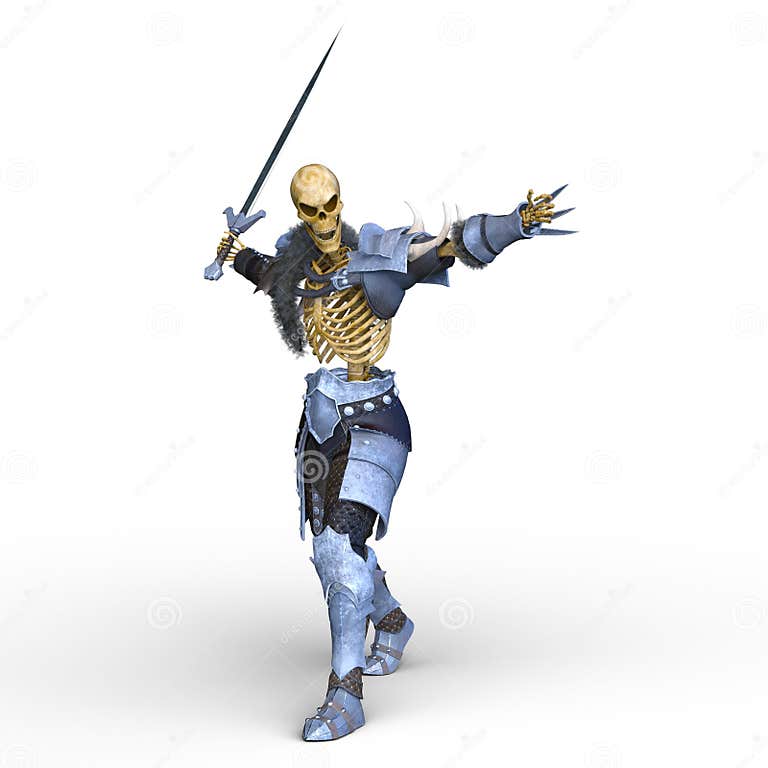 Cavaliere di scheletro illustrazione di stock. Illustrazione di gioco - 102444091