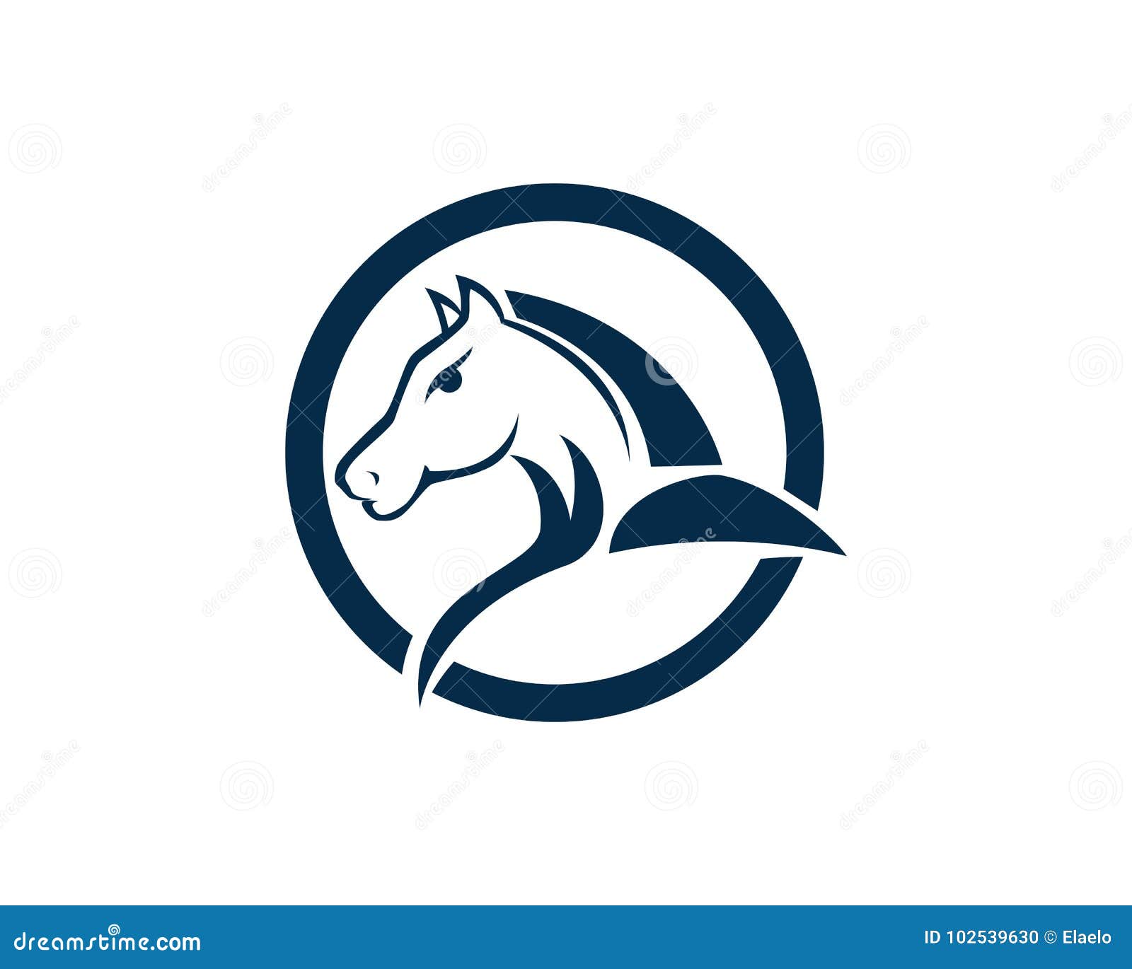 Cavallo Logo Template illustrazione vettoriale. Illustrazione di ...