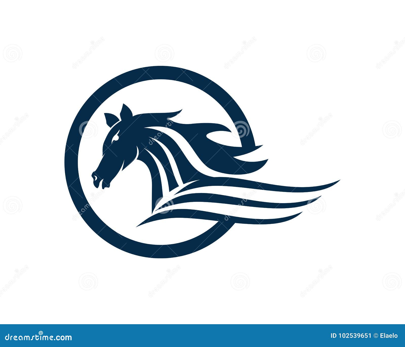 Cavallo Logo Template illustrazione vettoriale. Illustrazione di ...
