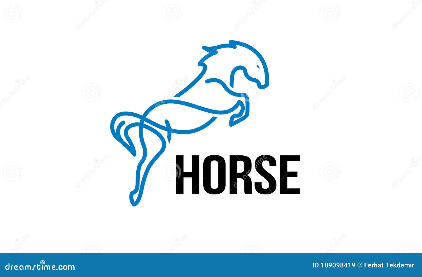 Cavallo Logo Template illustrazione vettoriale. Illustrazione di ...