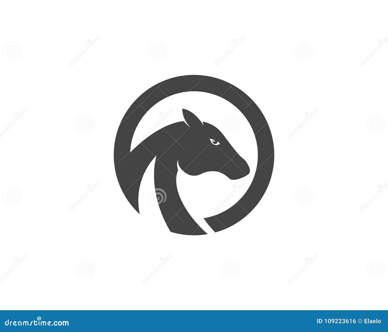 Cavallo Logo Template illustrazione vettoriale. Illustrazione di veloce ...