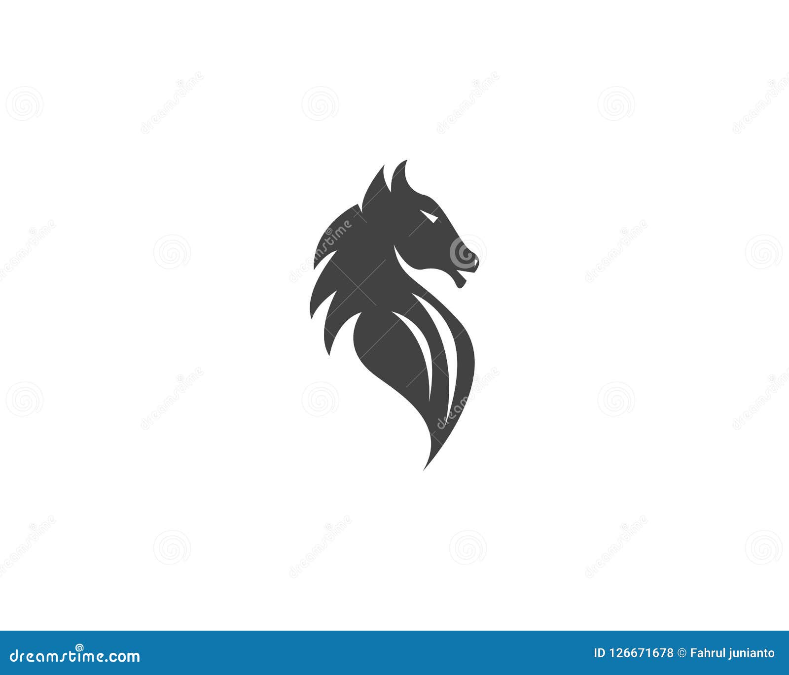Cavallo Logo Template Vector Illustrazione Vettoriale - Illustrazione ...