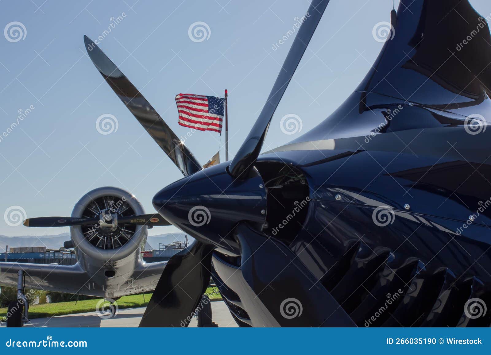 Cavalon Prop and Fuselage with Warbird in the Background Editorial ...