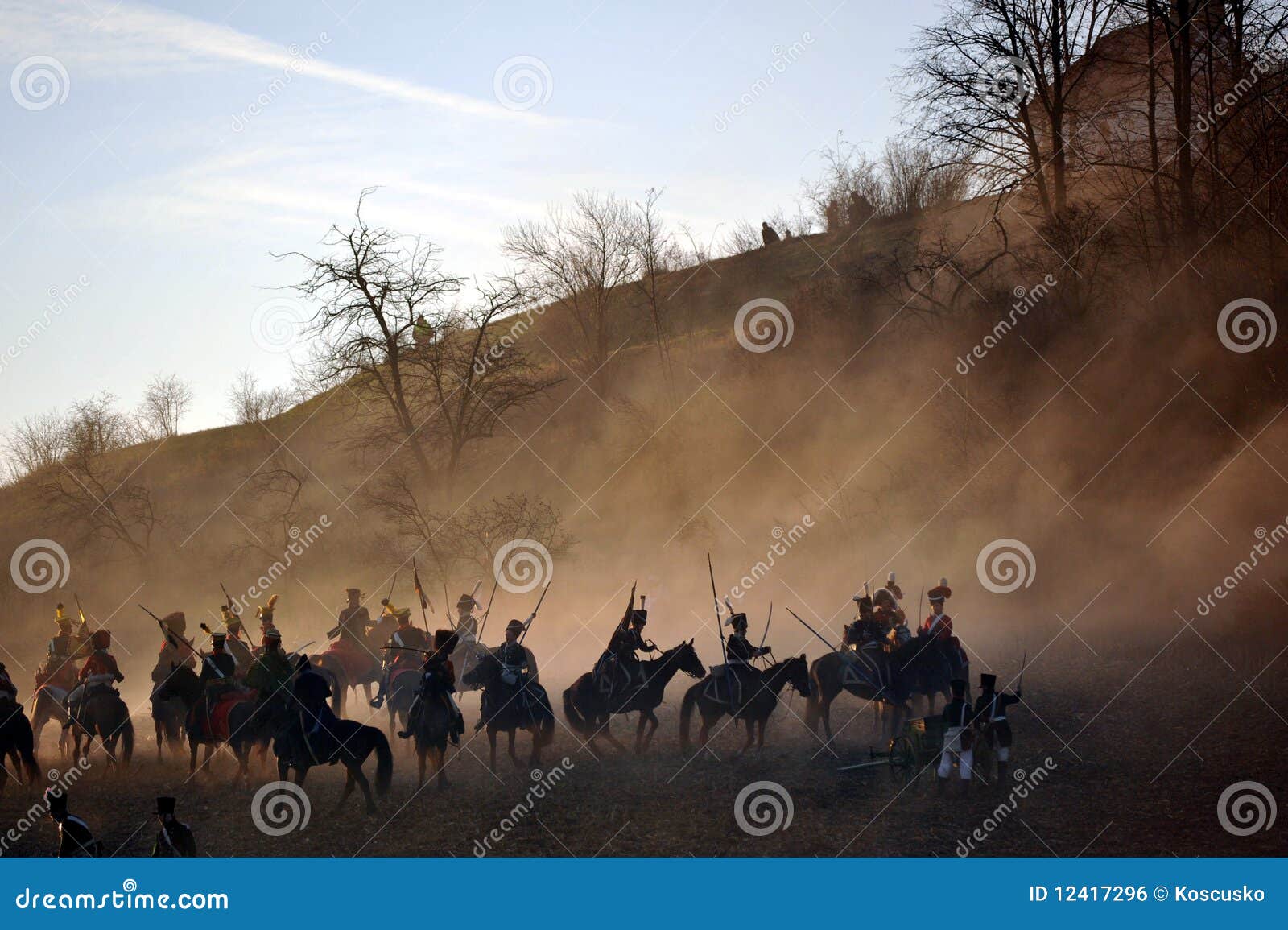 Cavalry Battle, Soldier On Brown Horse Editorial Image | CartoonDealer ...