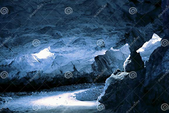 Cave stock image. Image of blue, stones, natural, dark - 21041285
