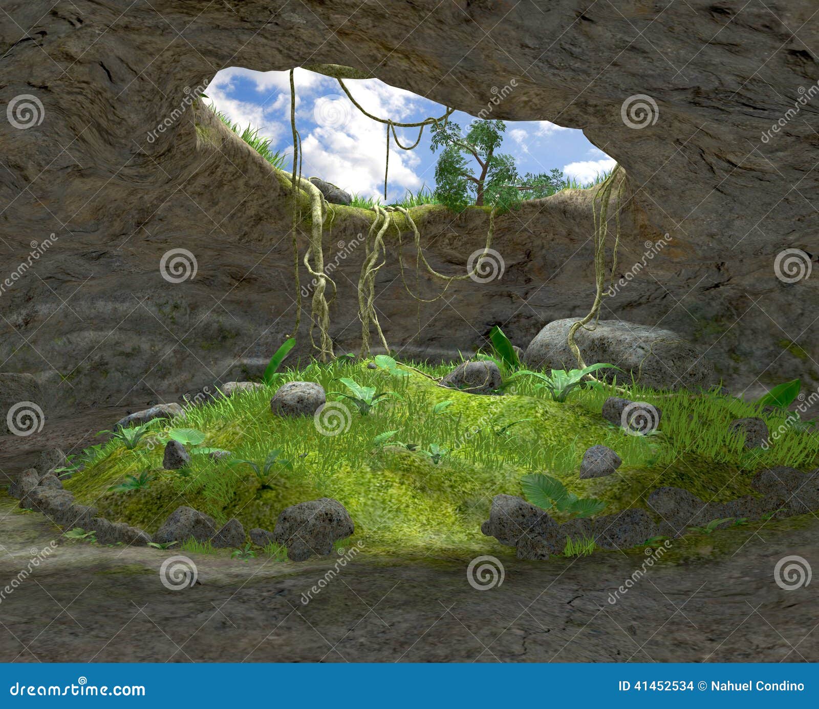 The Cave stock photo. Image of lithino, trekking, canyon - 41452534