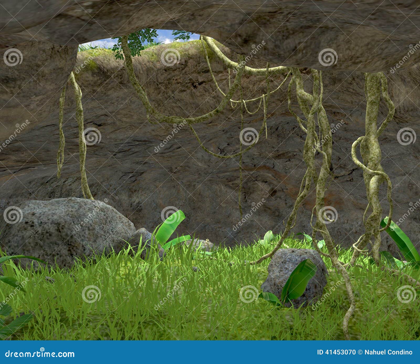 The Cave stock photo. Image of amazonas, scenery, stream - 41453070