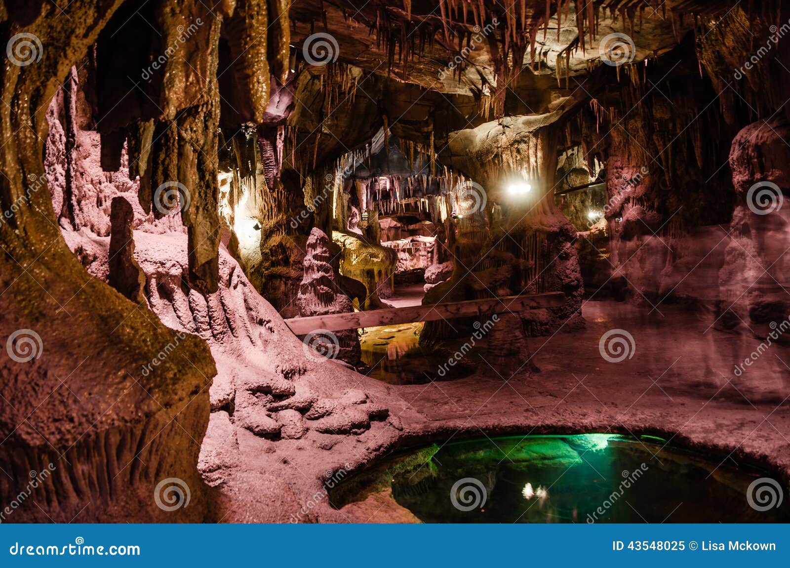 Cave / Cavern with Spring Water Stock Image - Image of curves, building ...