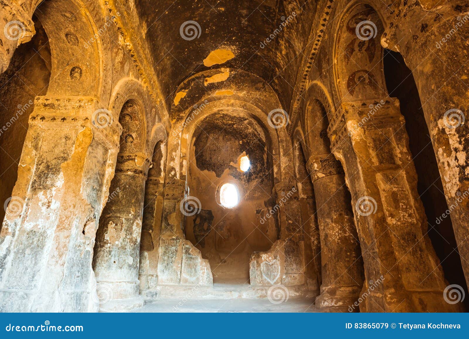 Cave Church in Selime Cappadocia Turkey Stock Image - Image of ...