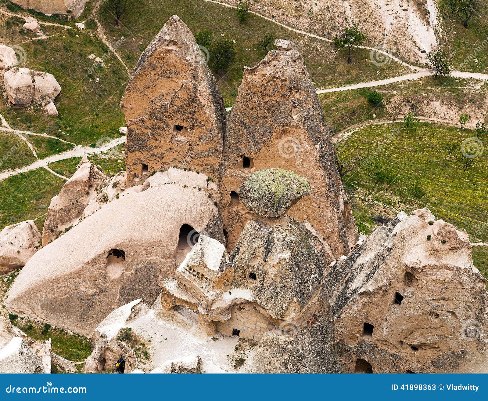 Cave city in Cappadocia stock image. Image of scene, rock - 41898363