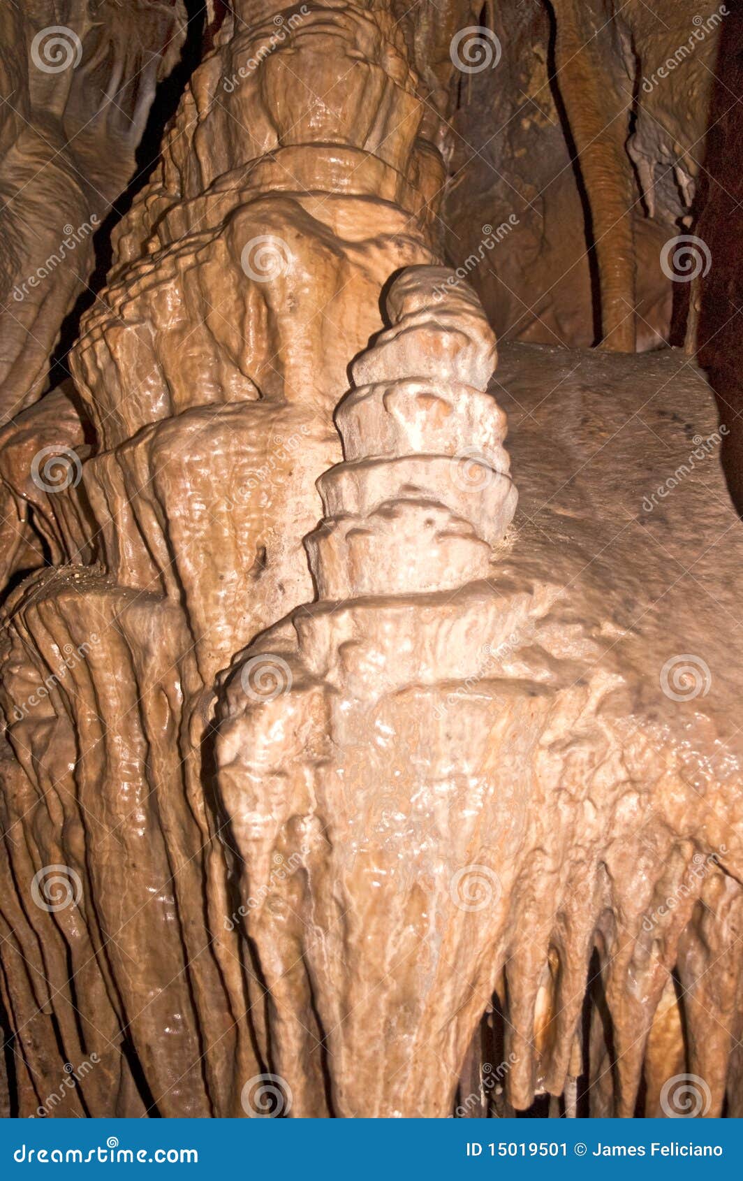 Cave Column From Lehman Cave Stock Image | CartoonDealer.com #15019501