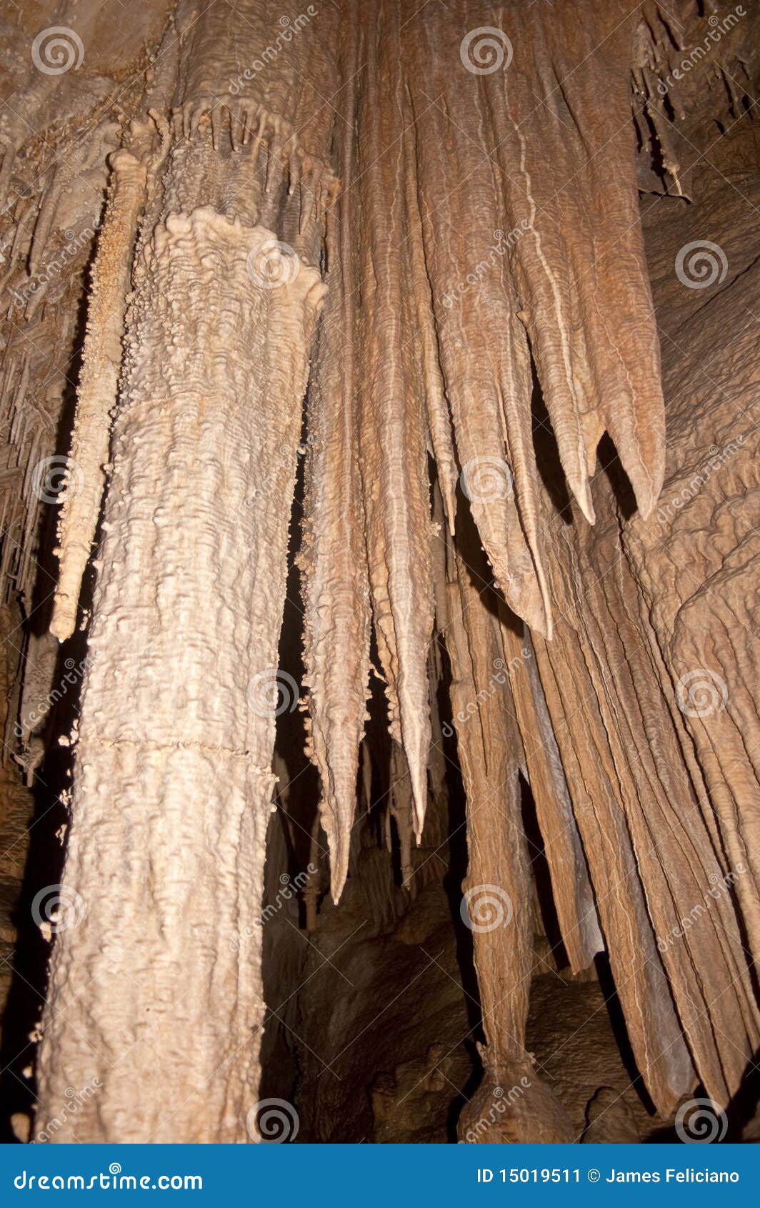 Cave Column from Lehman Cave Stock Image - Image of park, spelunking ...