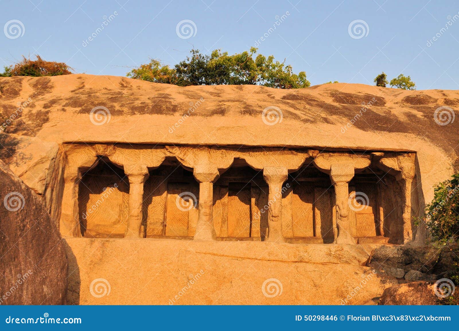 Cave Complex in Mamallapuram, Tamil Nadu, India Stock Photo - Image of ...
