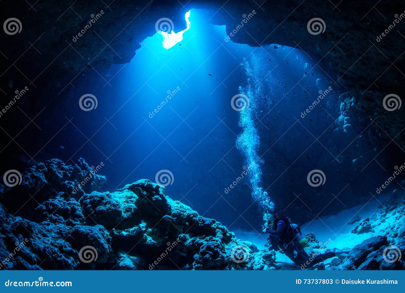 Cave diving editorial stock photo. Image of marine, ocean - 73737803