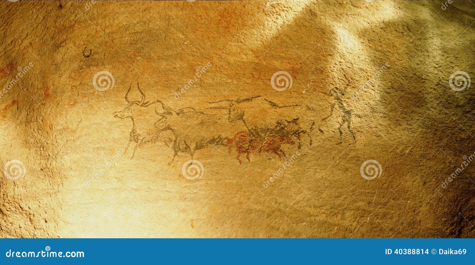 Cave drawing stock photo. Image of prehistory, arch, cultures - 40388814
