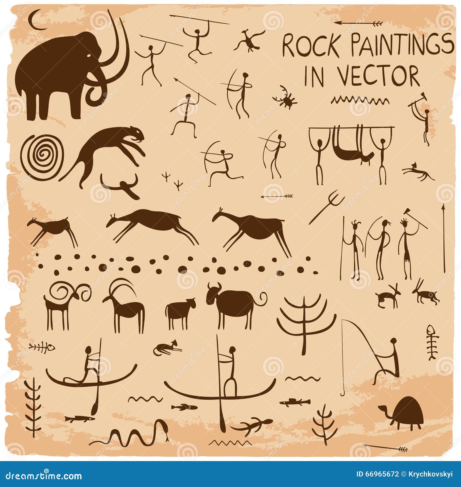 Cave Paintings Vector