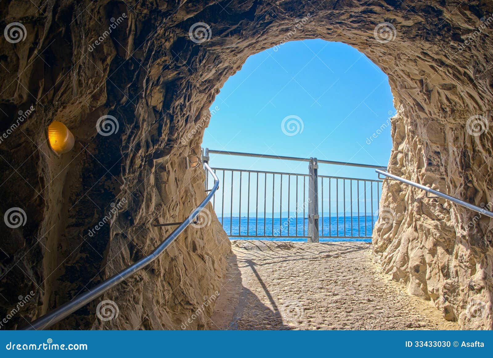 Cave exit stock photo. Image of beam, blue, exit, frame - 33433030