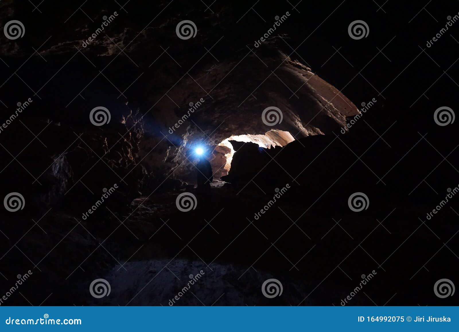 The Cave Explorer in Empty Cave in Iran Stock Image - Image of iran ...