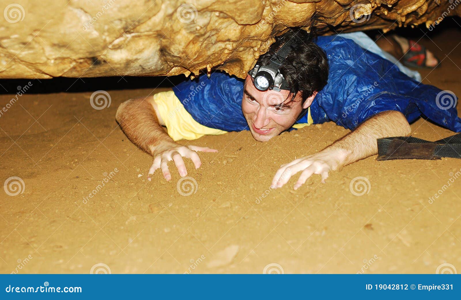 Cave exploring stock photo. Image of exploration, adventure - 19042812