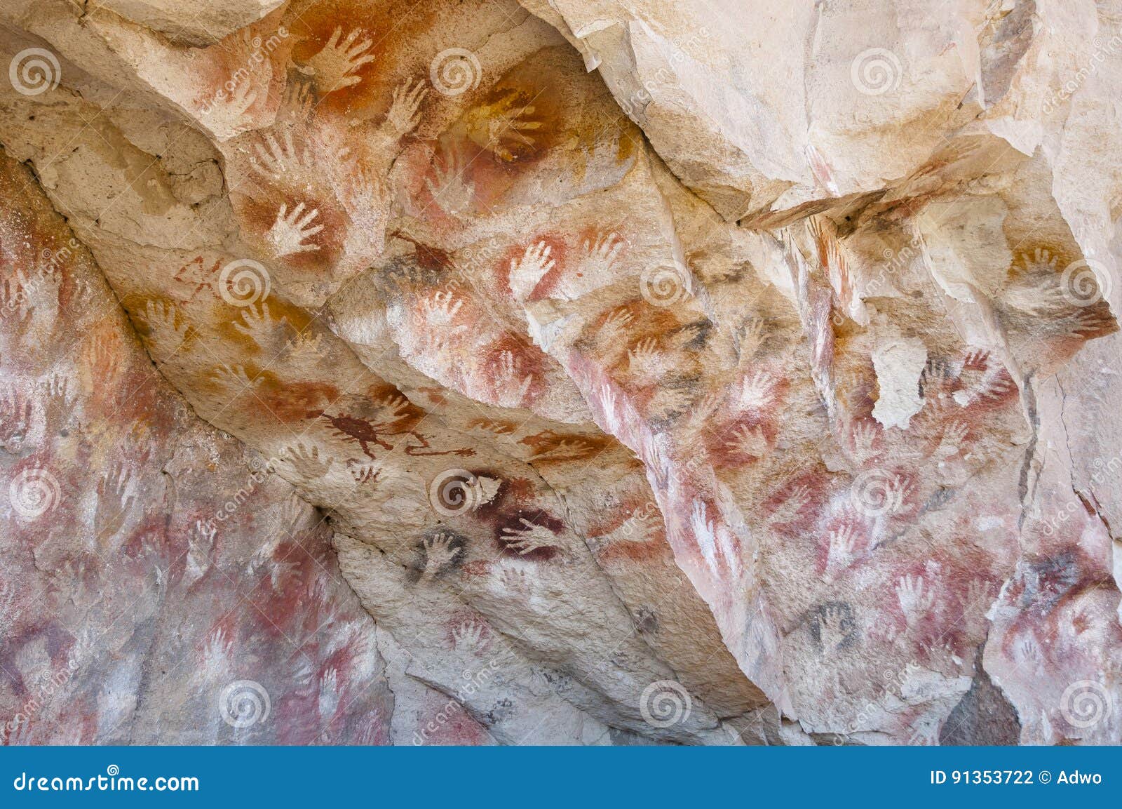 Cave of the Hands - Argentina Stock Photo - Image of archeology ...