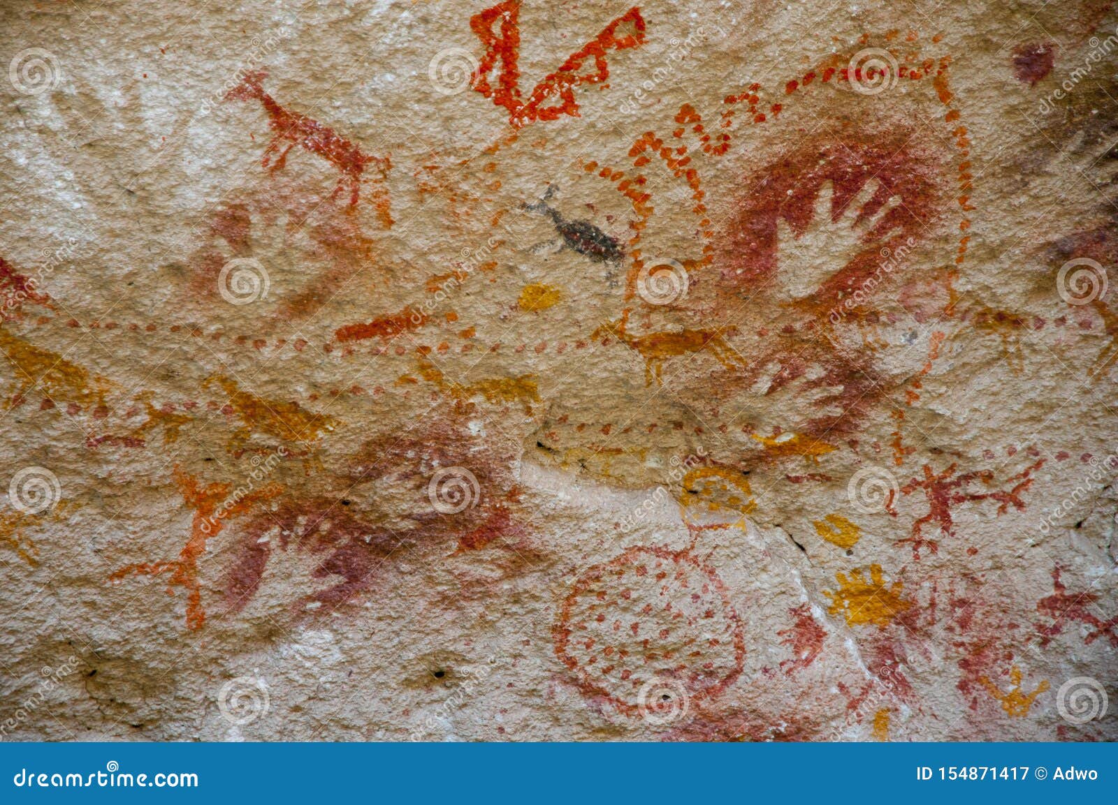 Cave of the Hands stock image. Image of cueva, history - 154871417