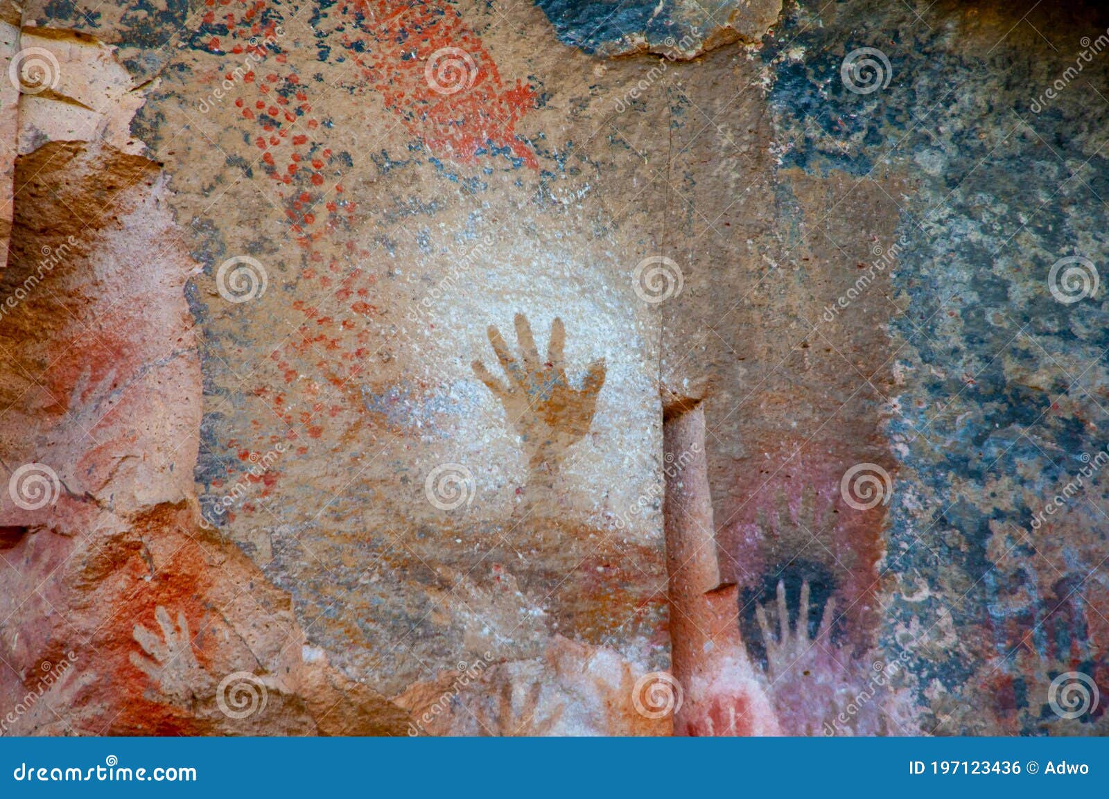 Cave of the Hands editorial photo. Image of civilization - 197123436