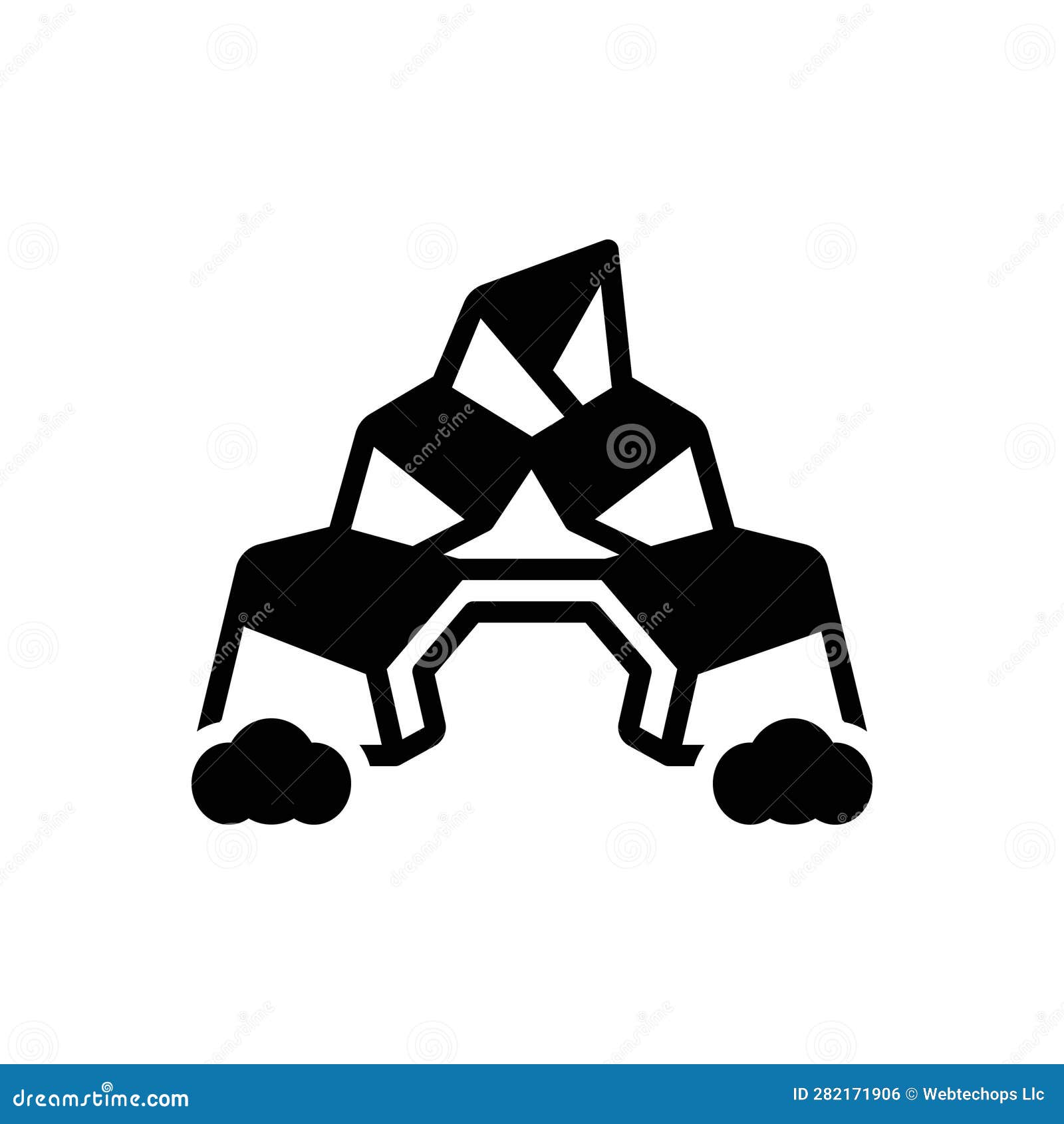 Black Solid Icon for Cave, Cavern and House Stock Illustration ...