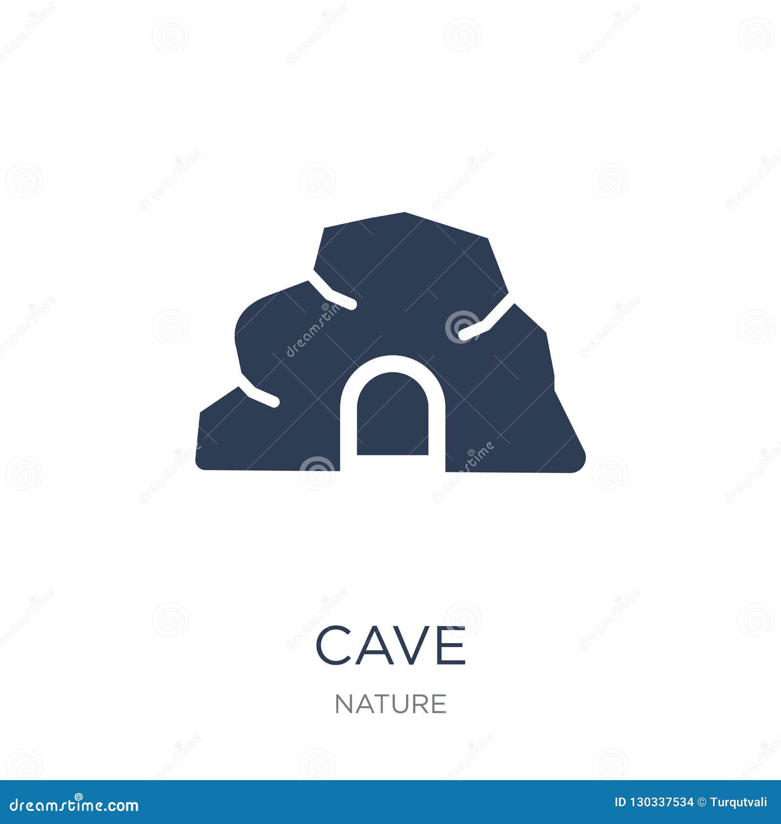 Cave Icon Trendy Flat Vector Cave Icon On White Background From Stock