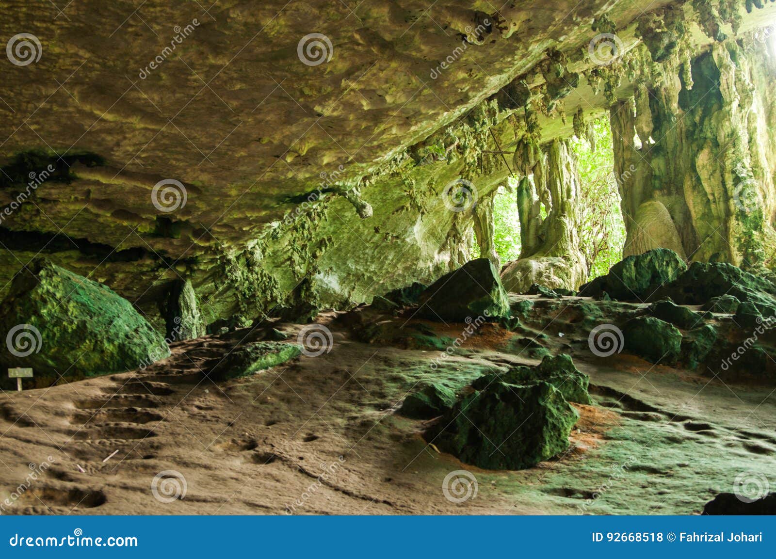Cave Interior stock photo. Image of stone, interior, front - 92668518