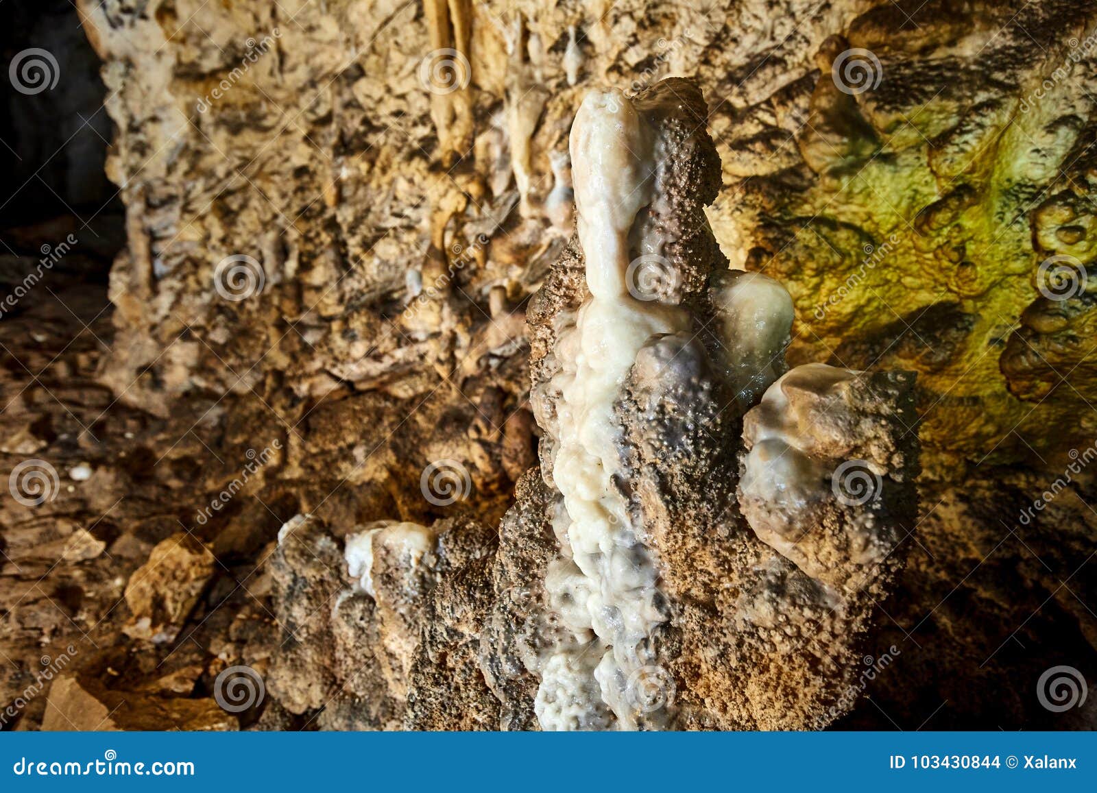 Cave Interior in a Limestone Mountain Stock Photo - Image of mountain ...