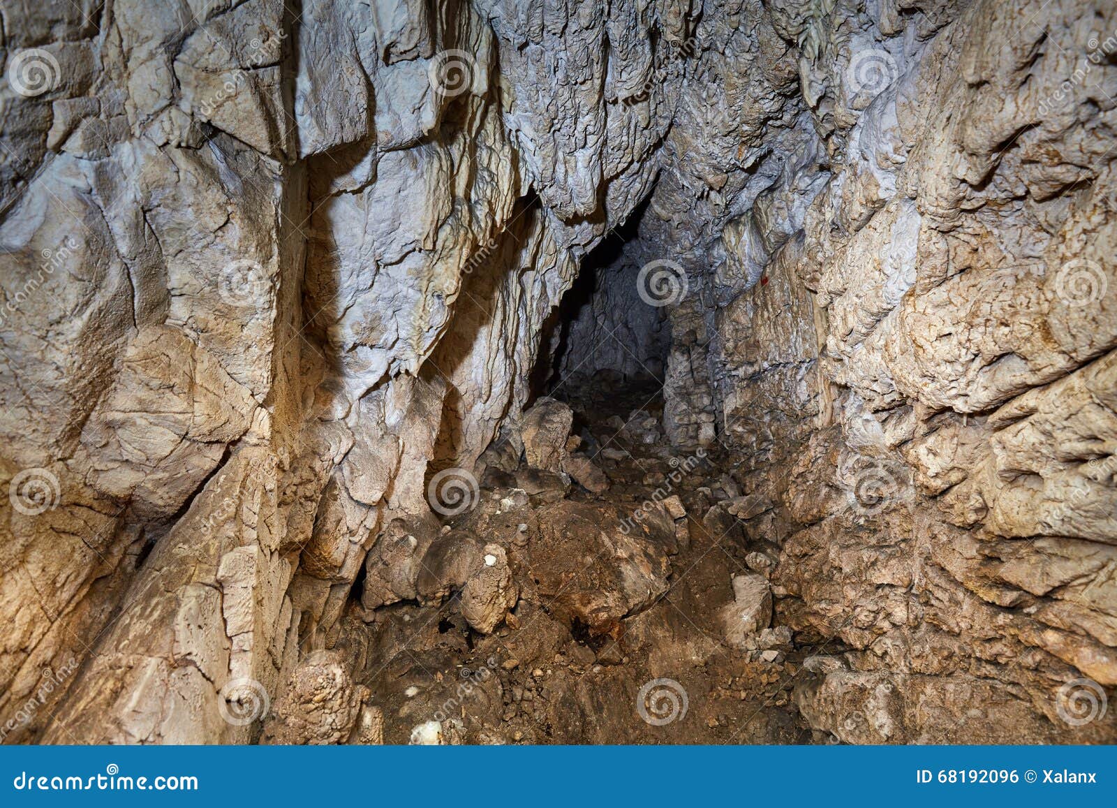 Cave interior stock photo. Image of fossil, cave, darkness - 68192096