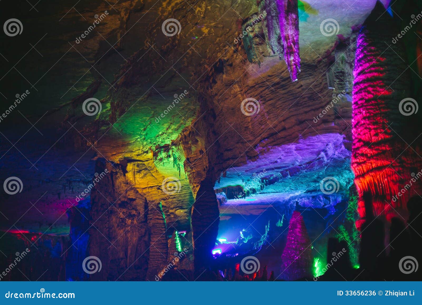Cave stock photo. Image of colour, china, limestone, karst - 33656236