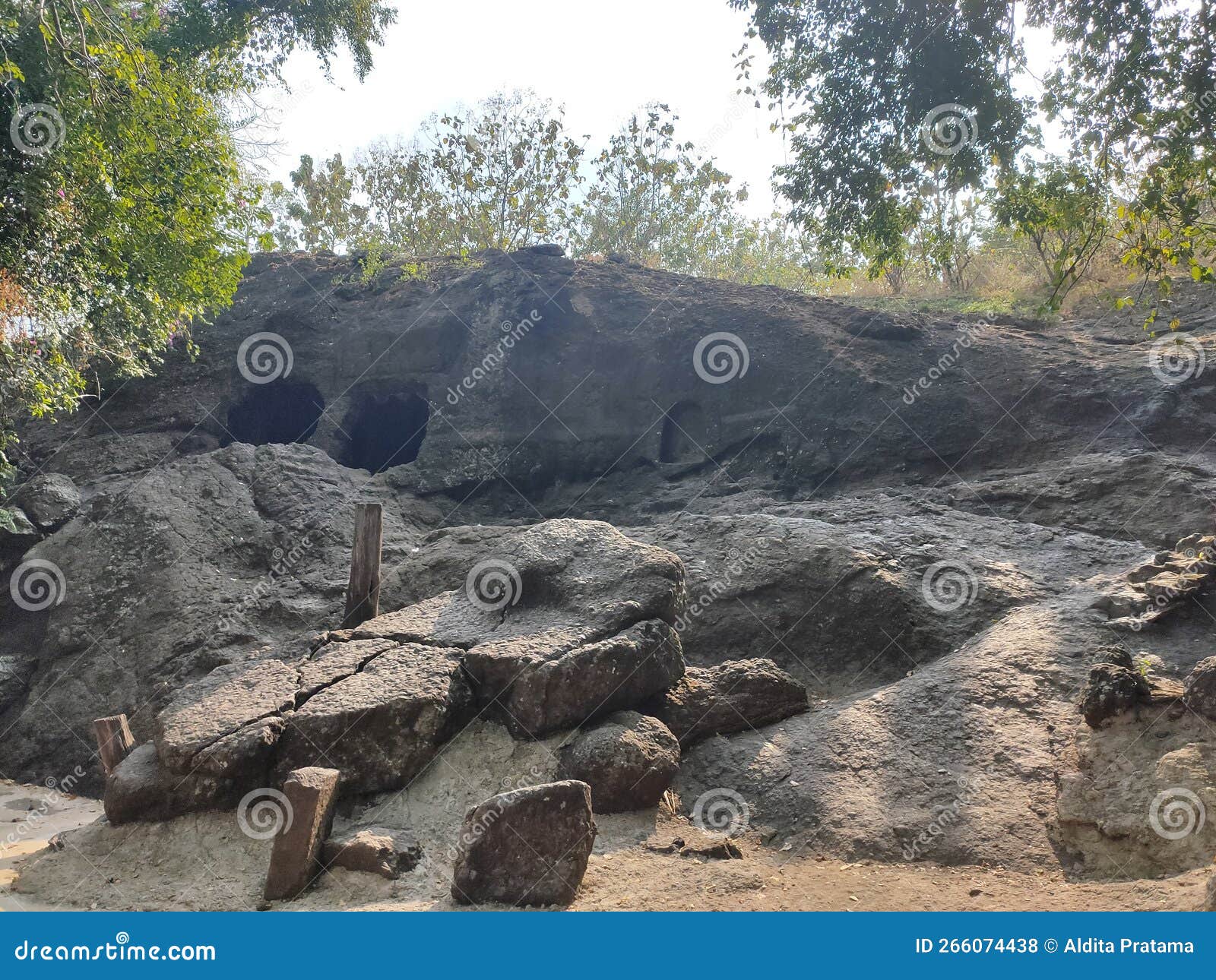 Cave in the Kediri City East Java Stock Photo - Image of terrain, soil ...