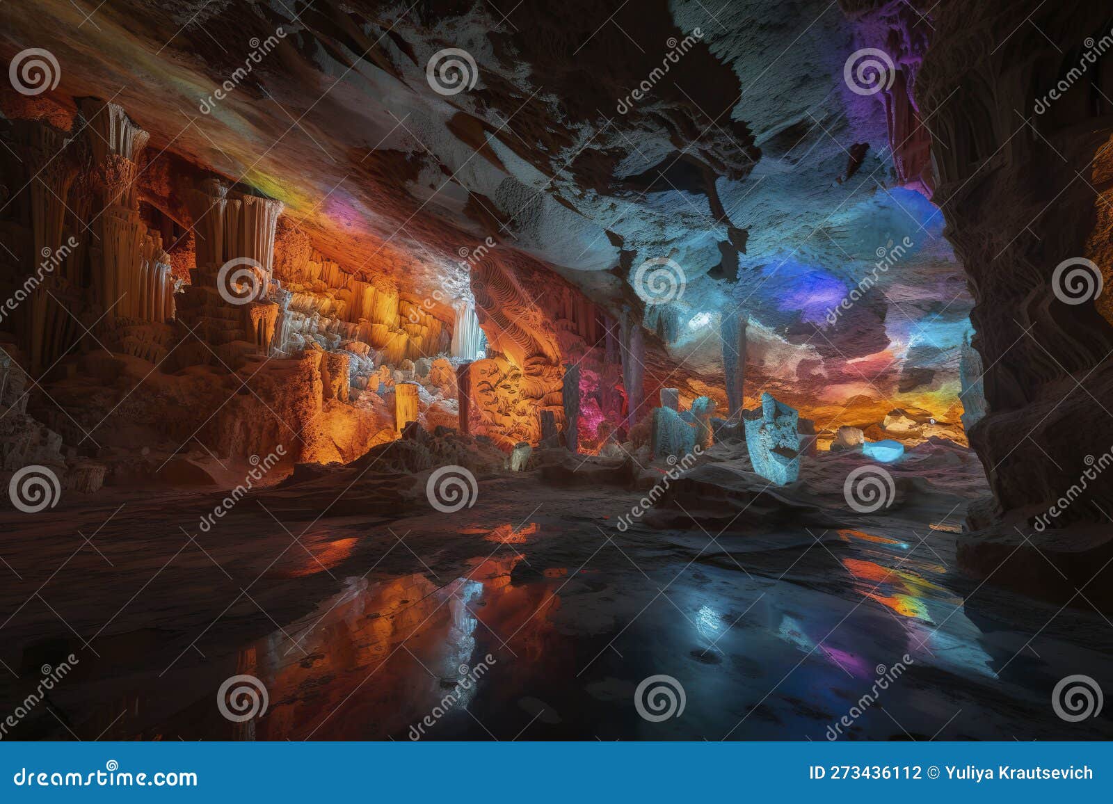 Cave Landscape. Generative AI Royalty-Free Cartoon | CartoonDealer.com ...