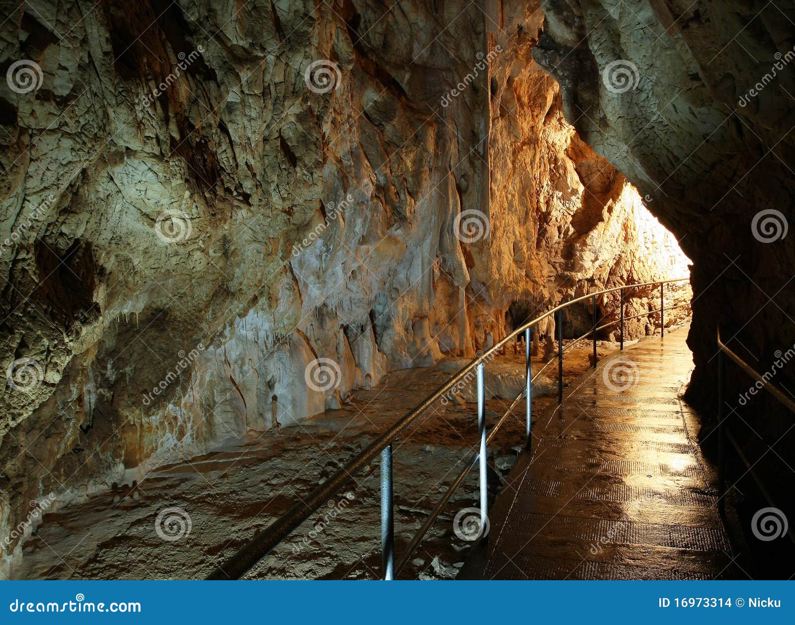 Cave landscaped sidewalk stock photo. Image of generic - 16973314