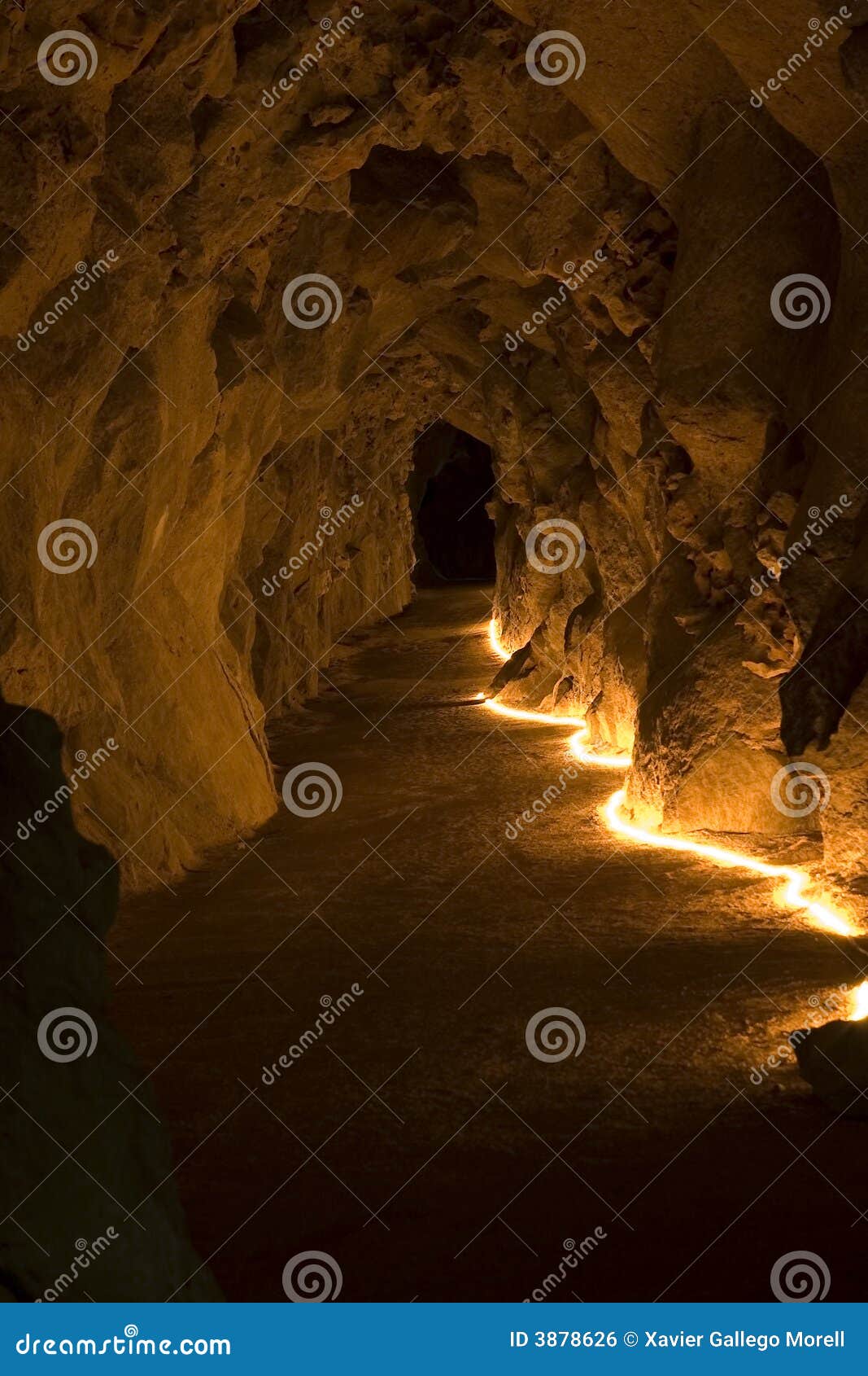Cave with light stock photo. Image of paradise, sand, cave - 3878626