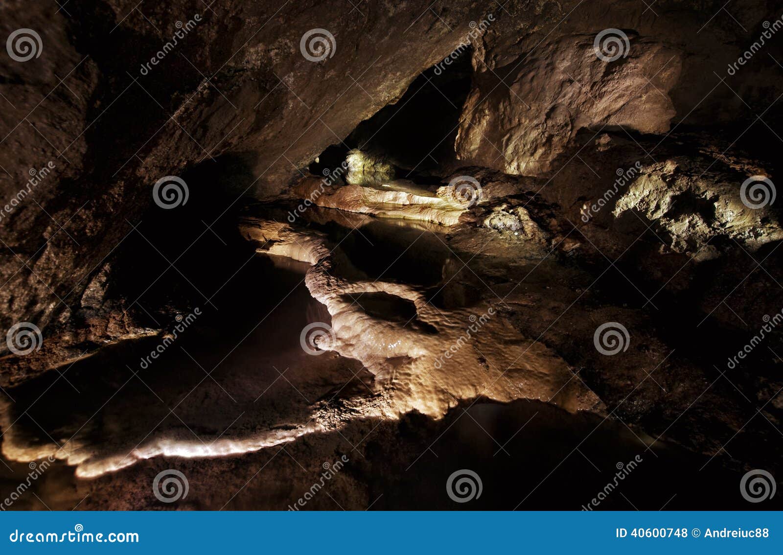 Cave with limestone stock photo. Image of explore, inside - 40600748