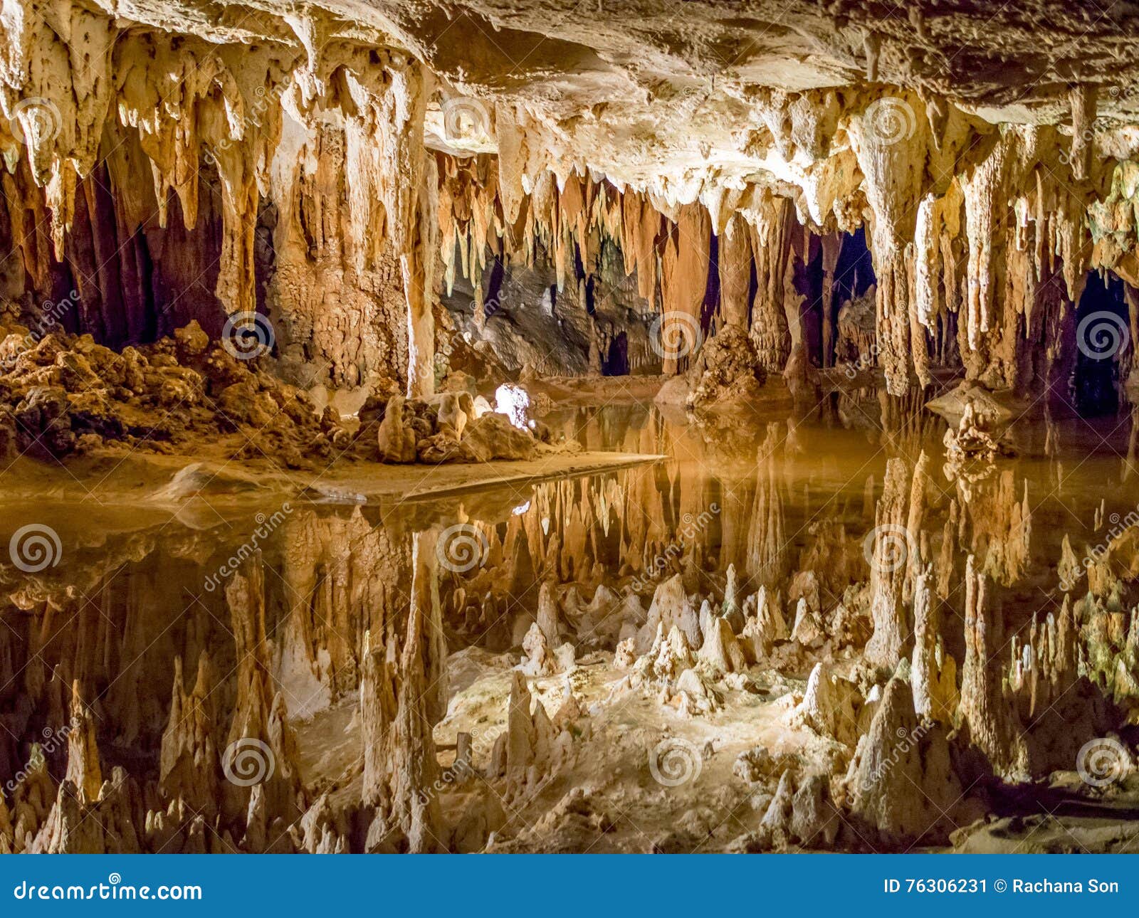 Cave stock image. Image of reflection, inside, exposure - 76306231