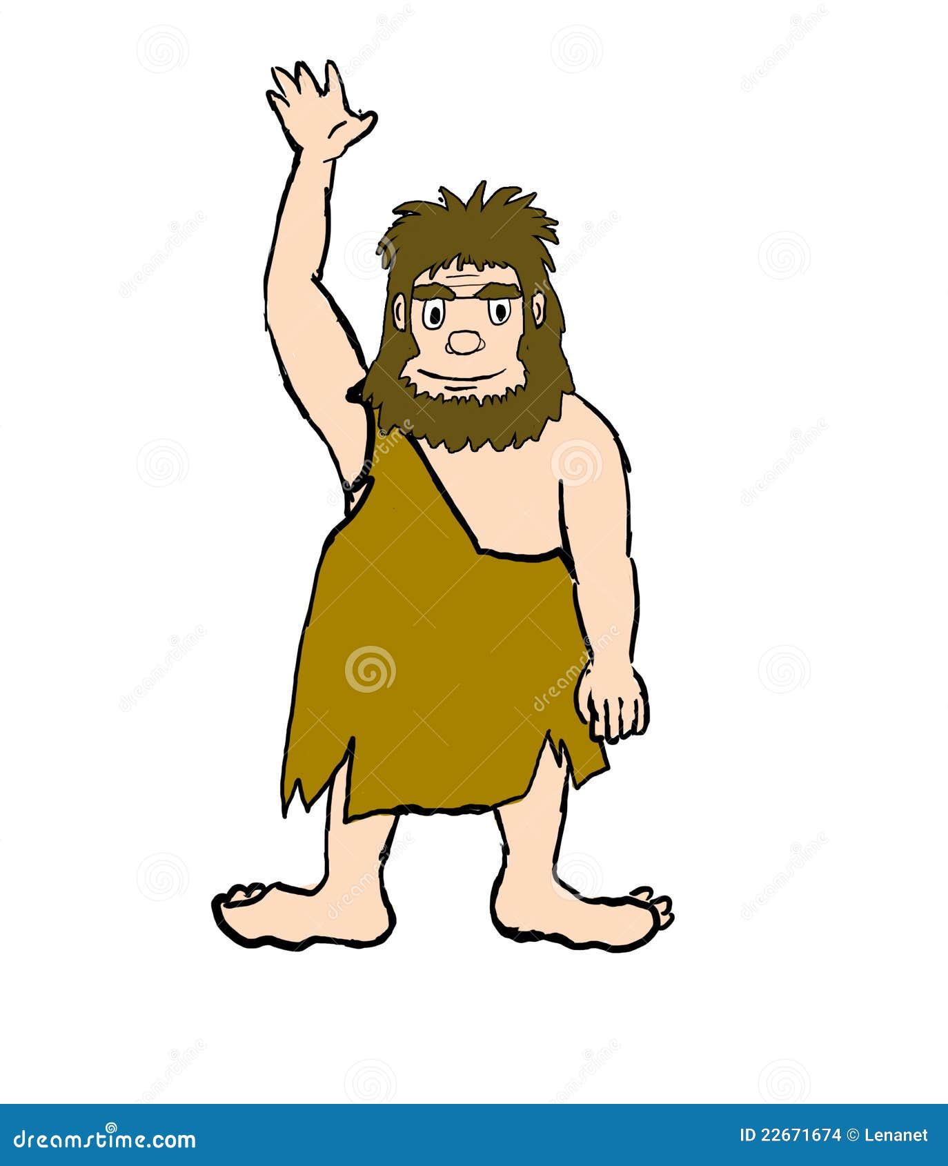 Cave man stock illustration. Illustration of icons, cave - 22671674