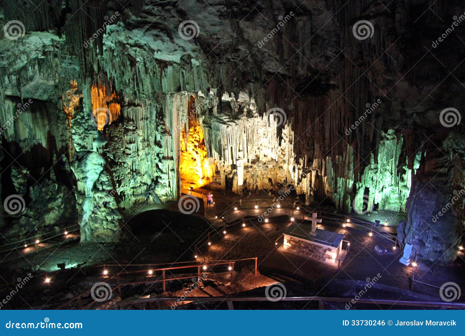 The Cave of Melidoni, Crete Stock Photo - Image of scenery, grotto ...
