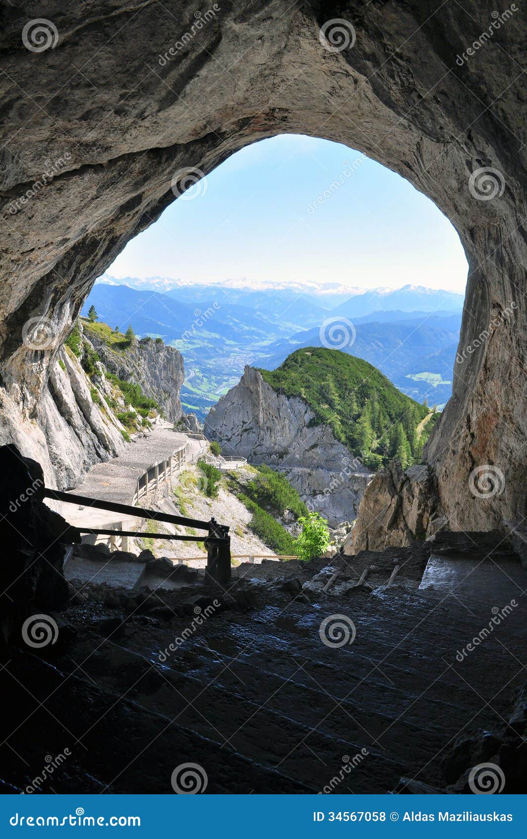 Cave in the mountains stock photo. Image of mountains - 34567058