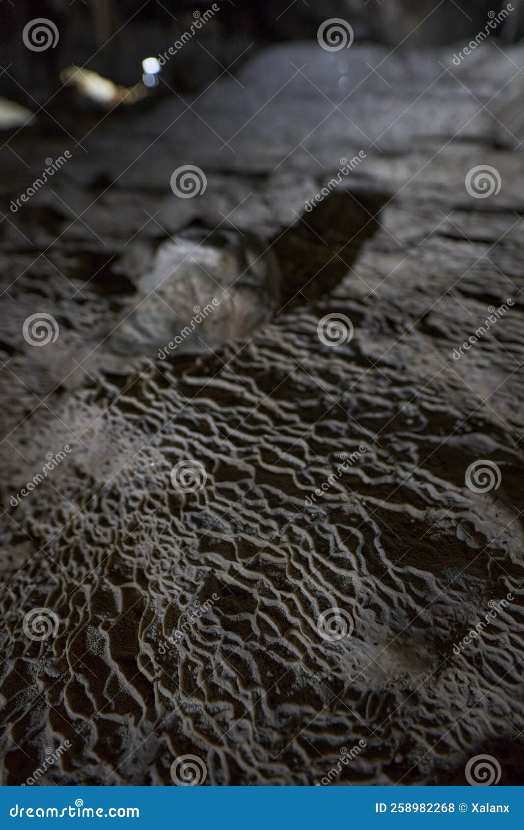Cave in the mountains stock photo. Image of flowstone - 258982268