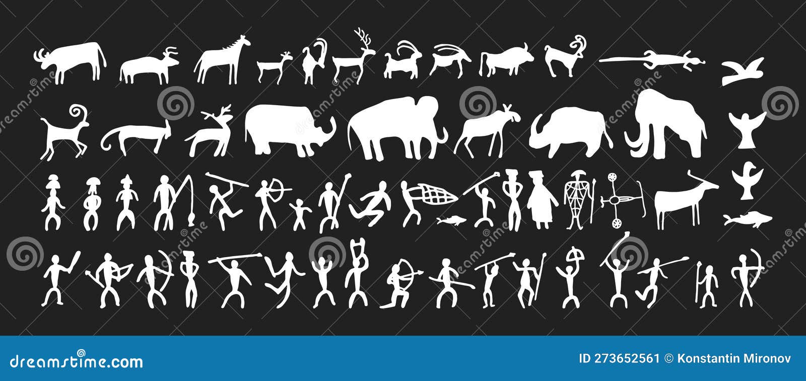 Cave Painting Prehistoric Rock Art Hand Drawn Sketch Style Vector ... Cave Painting Prehistoric Rock Art Hand Drawn Sketch Style Vector ...