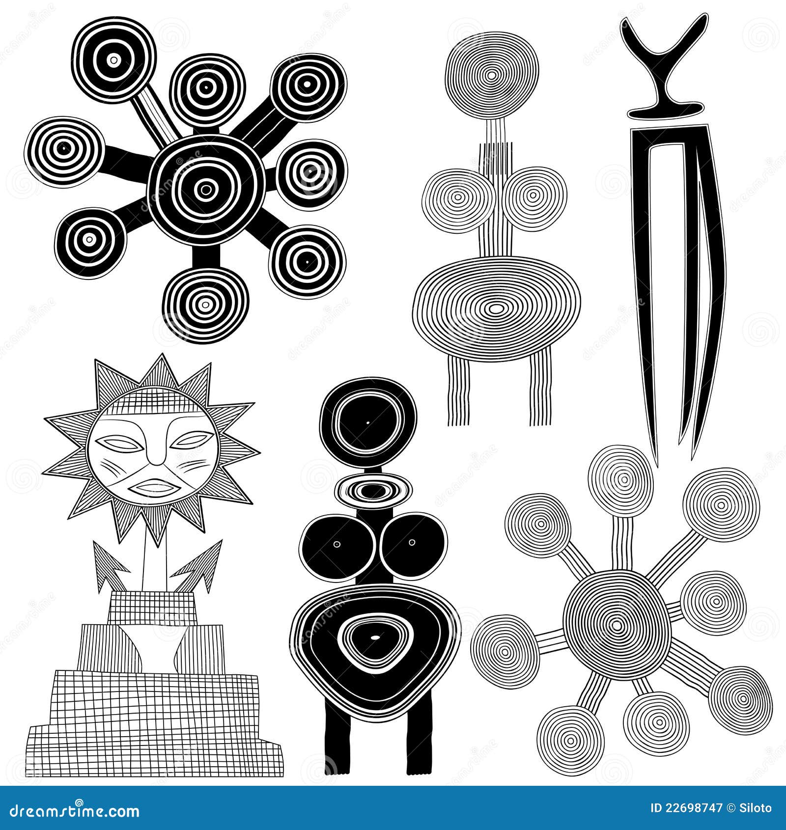 Cave Painting - Primitive Art - Vector Stock Vector - Illustration of ...