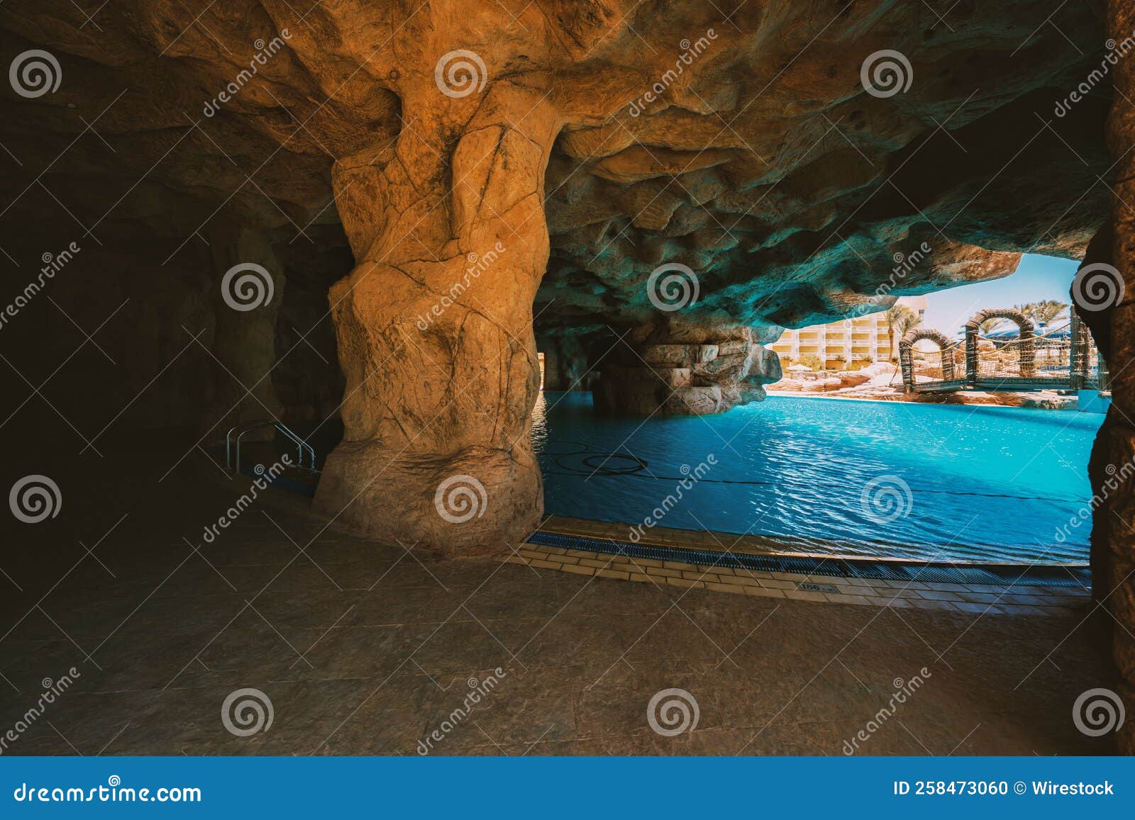 Cave Pool of a Hotel in Hurghada, Egypt. Editorial Image - Image of ...