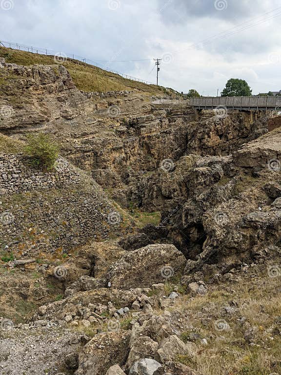 Cave Quarry Llandudno Orme Ancient Bronze Age Stock Image - Image of ...