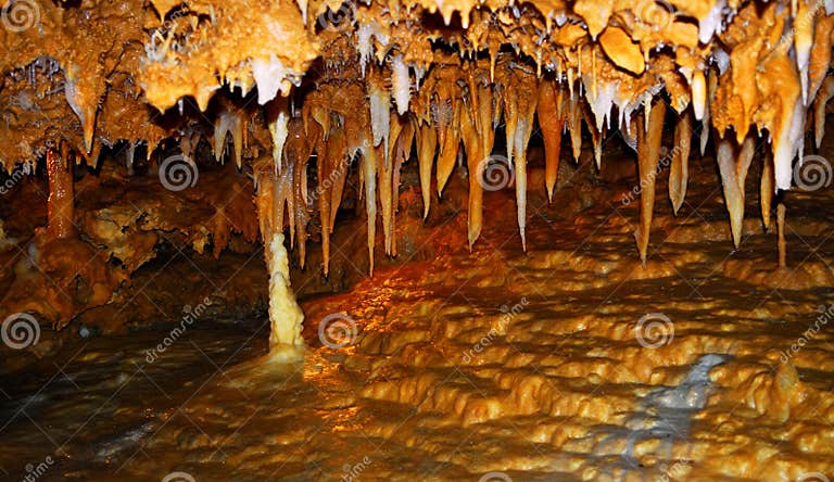 Cave rock formations stock image. Image of drip, geology - 4004695